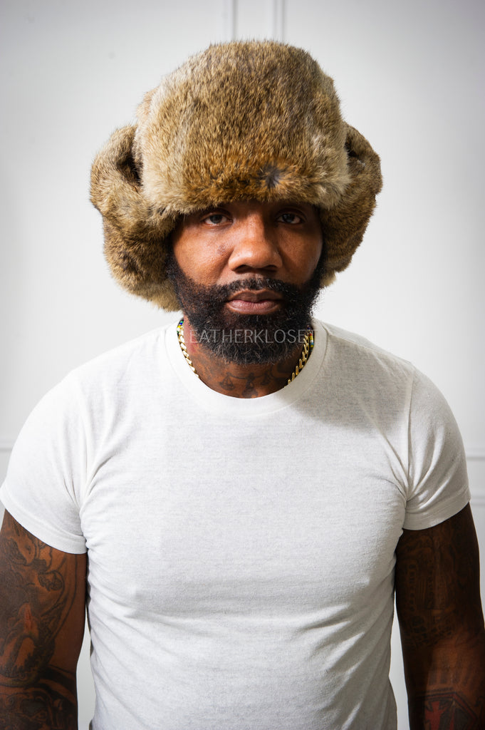 Unisex Rabbit Fur Trooper Hat – LeatherKloset