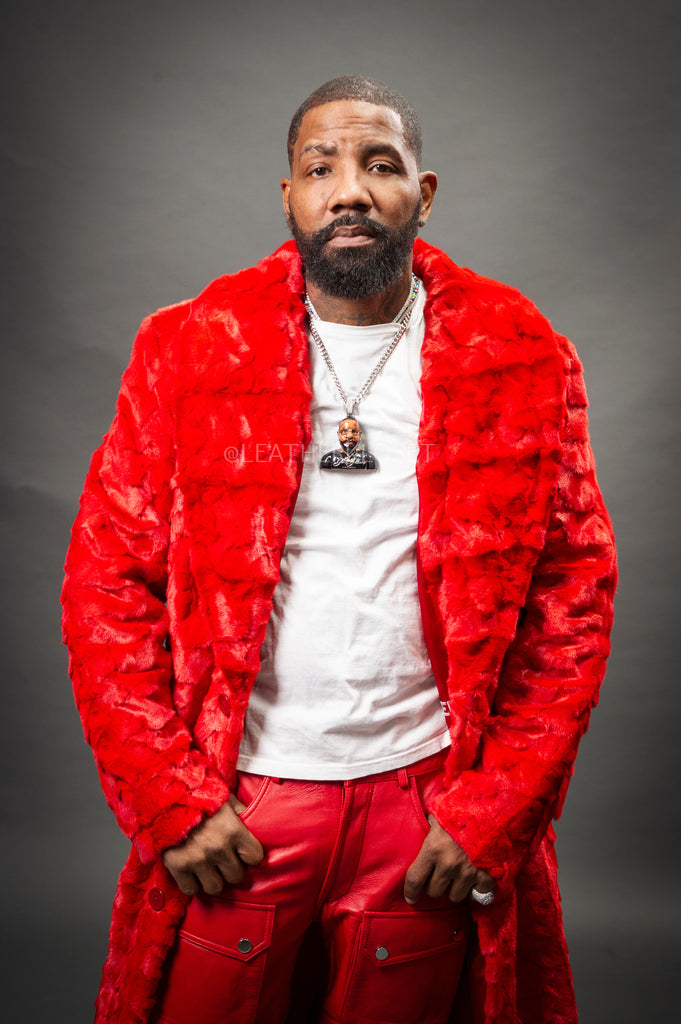 Men's Mink Full Length Trench [Red] – LeatherKloset