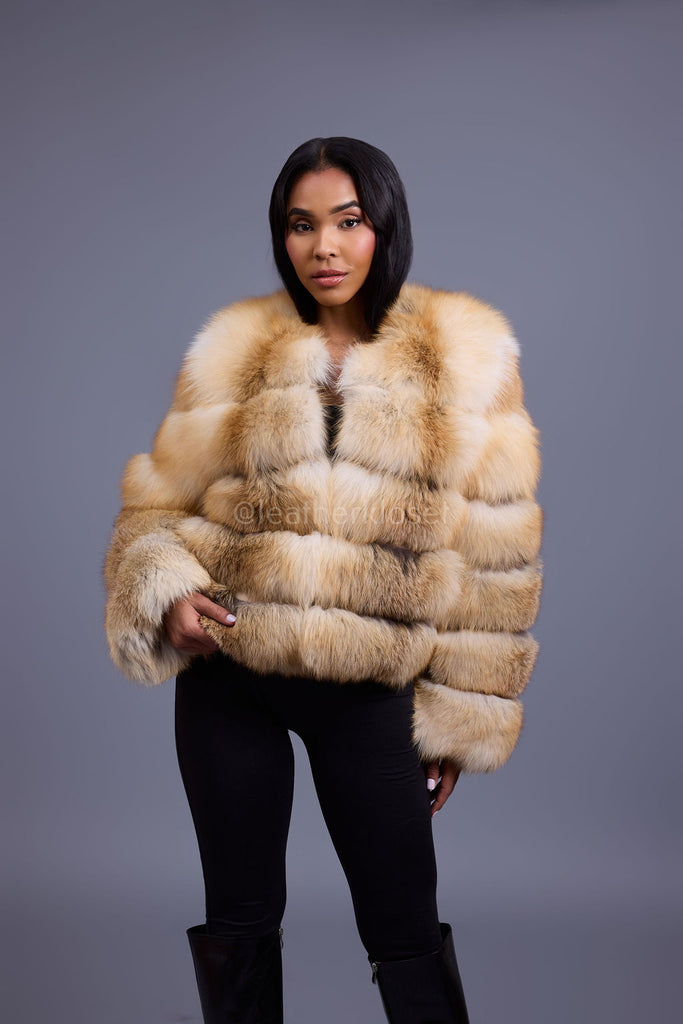 Women's Sandy Fox Jacket [Golden Island] – LeatherKloset