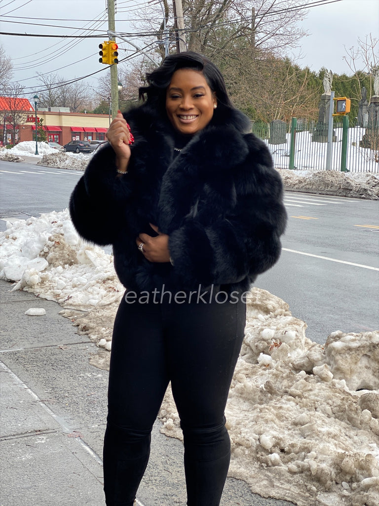 Women's Marcy Fox Jacket [Black] – LeatherKloset